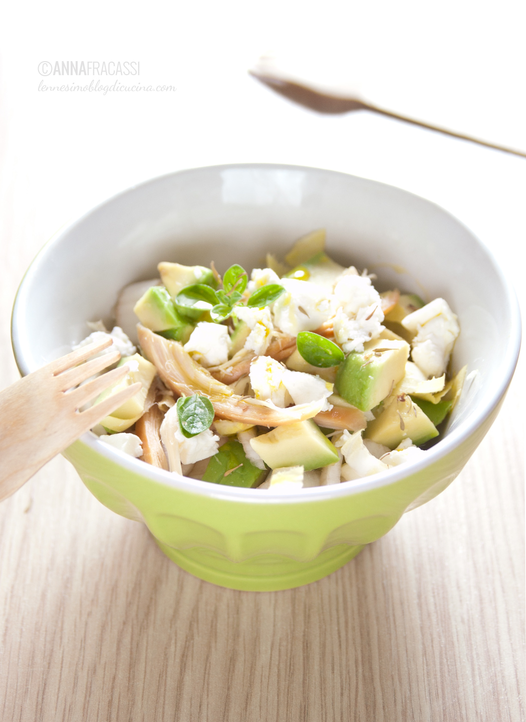 Insalata di pollo, feta, avocado e indivia - L'ennesimo blog di cucina