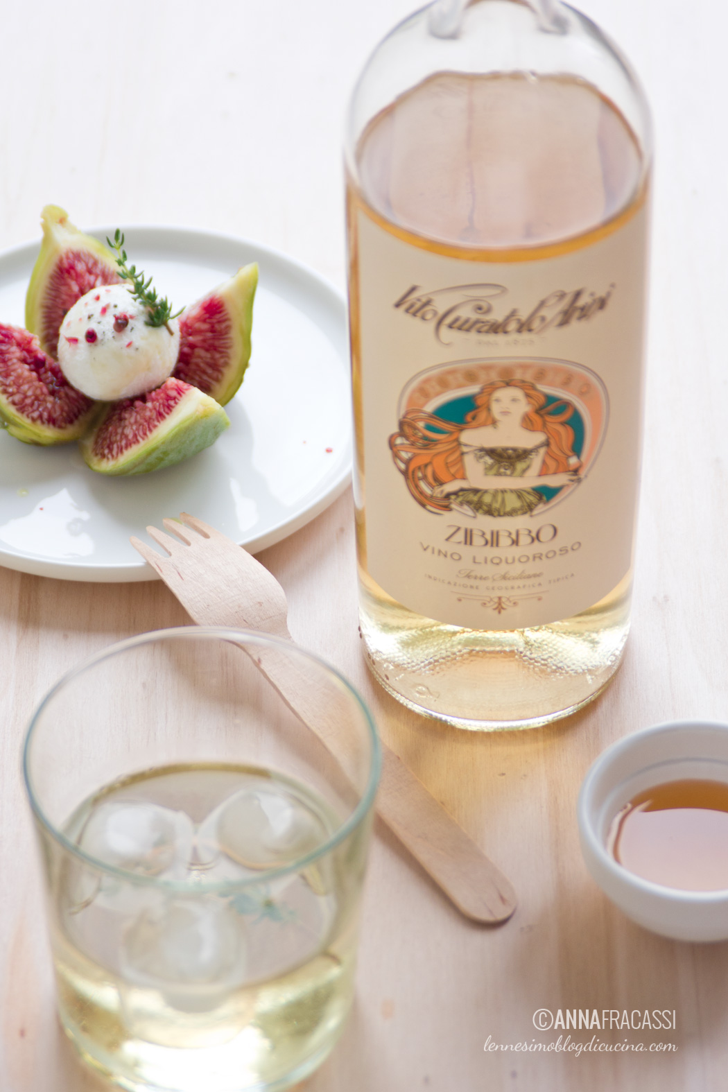 Zibibbo Cocktail con fichi, caprino e miele al timo @lennesimoblog