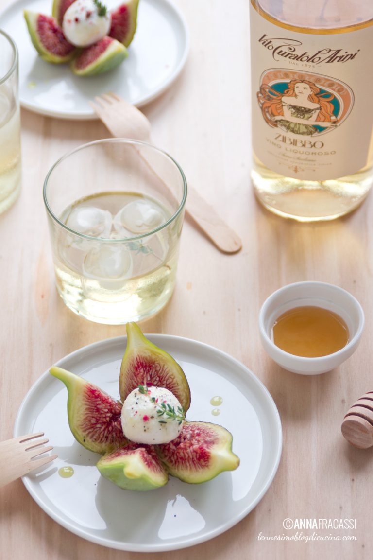 Zibibbo Cocktail con fichi, caprino e miele al timo @lennesimoblog
